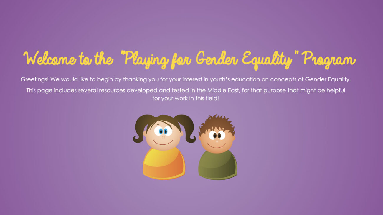 “Playing for Gender – Equality” Manual – ABAAD